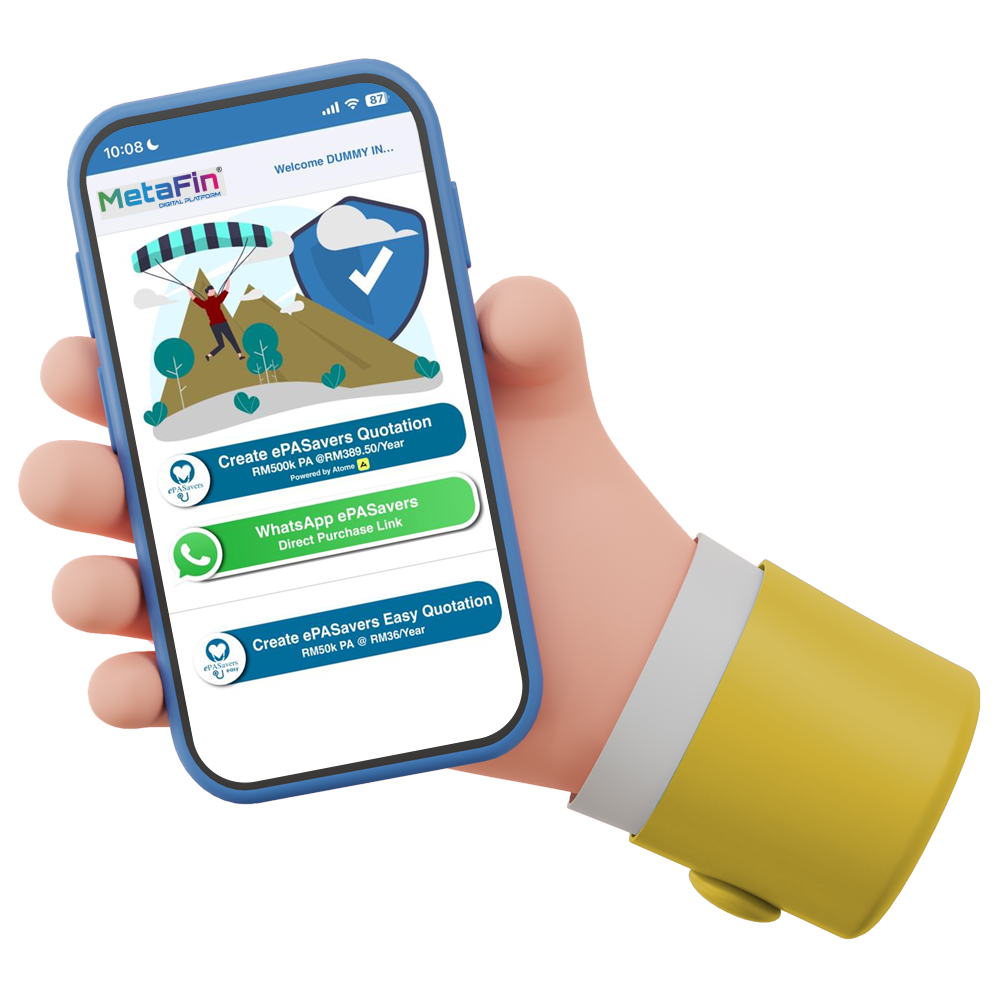 MetaFin Community | Personal Accident Insurance