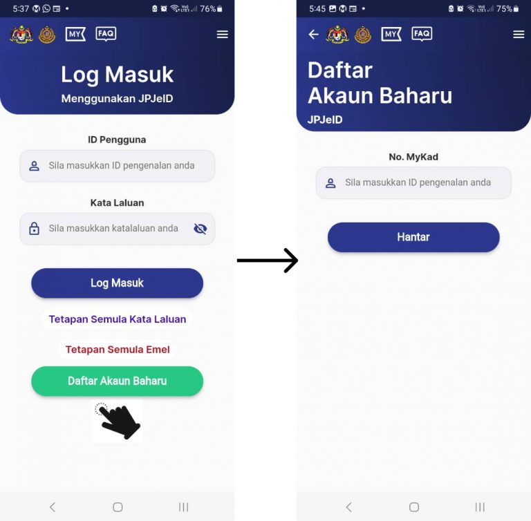 A Step-By-Step Guide on How to Access your digital road tax Via My JPJ App